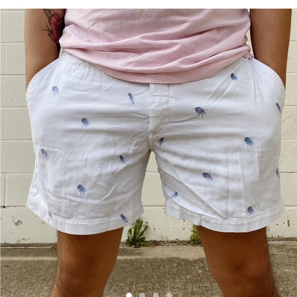 chubbies | Shorts | Chubbies White Jellyfish Print Shorts | Poshmark